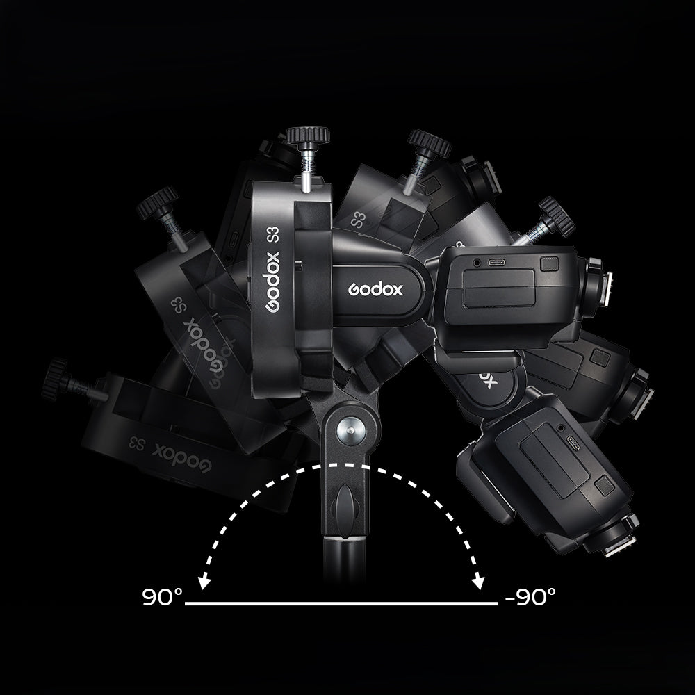 Adaptador a Bowens Godox S3 para Flashes o LEDs con Cabezal Redondo o ...